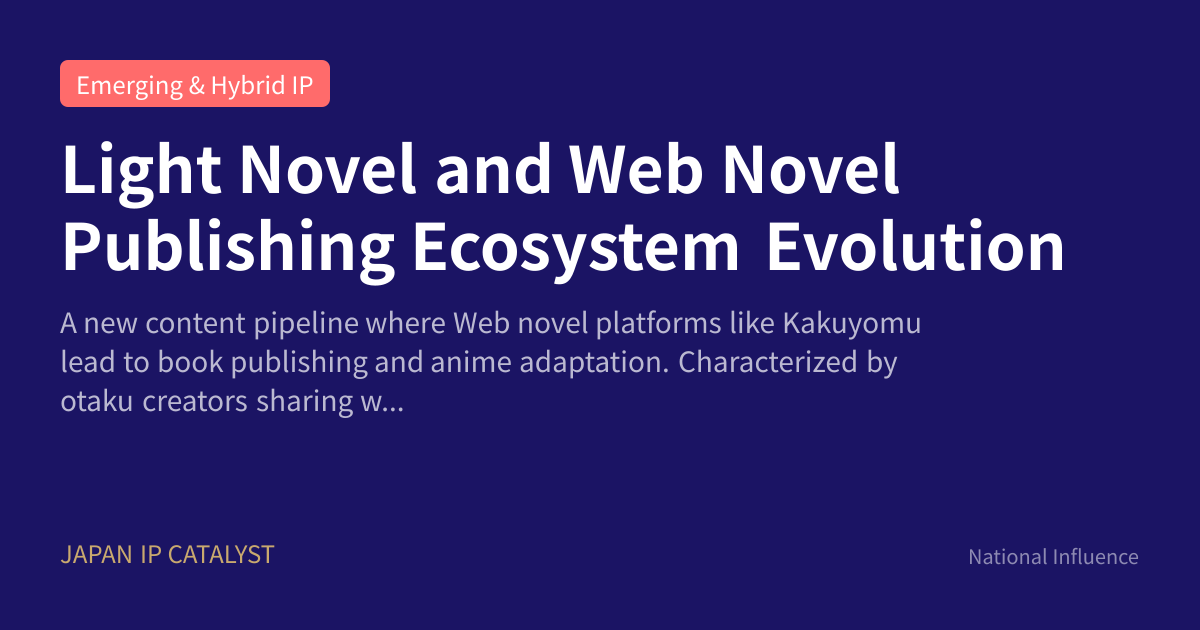 Light Novel and Web Novel Publishing Ecosystem Evolution | Emerging ...
